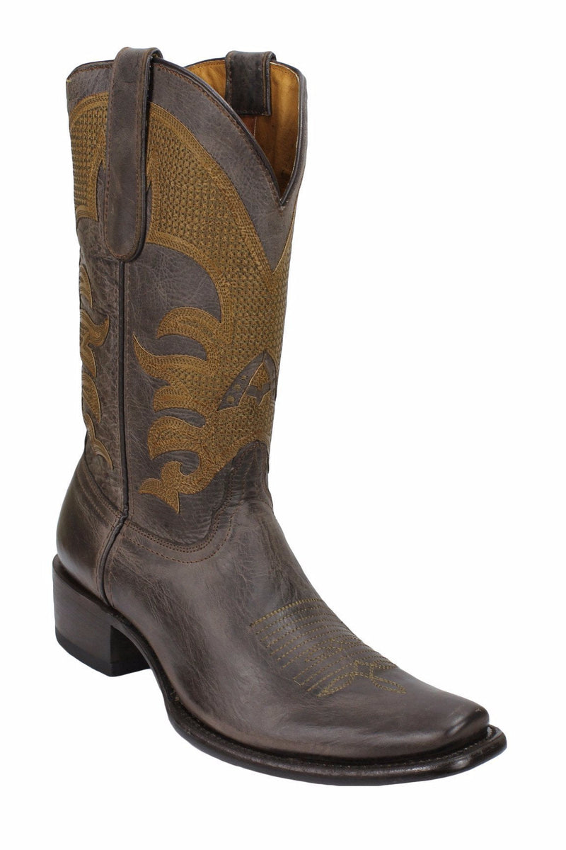 Admirable® Fresno All Leather Narrow Square Toe Boots (Chocolate ...