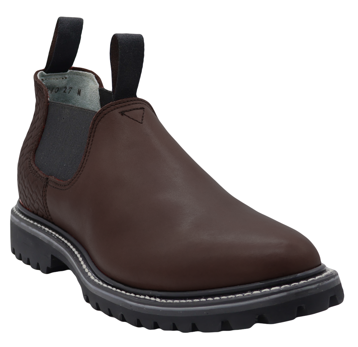 Silverton Romeo All Leather Round Toe Work Shoes (Brown) – Caballero ...